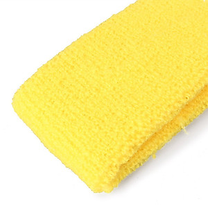 Mallofusa ? 10 PCS Cotton Sports Basketball Headband/Sweatband Head Sweat Band/brace Gift Party Outdoor Activities (Yellow)