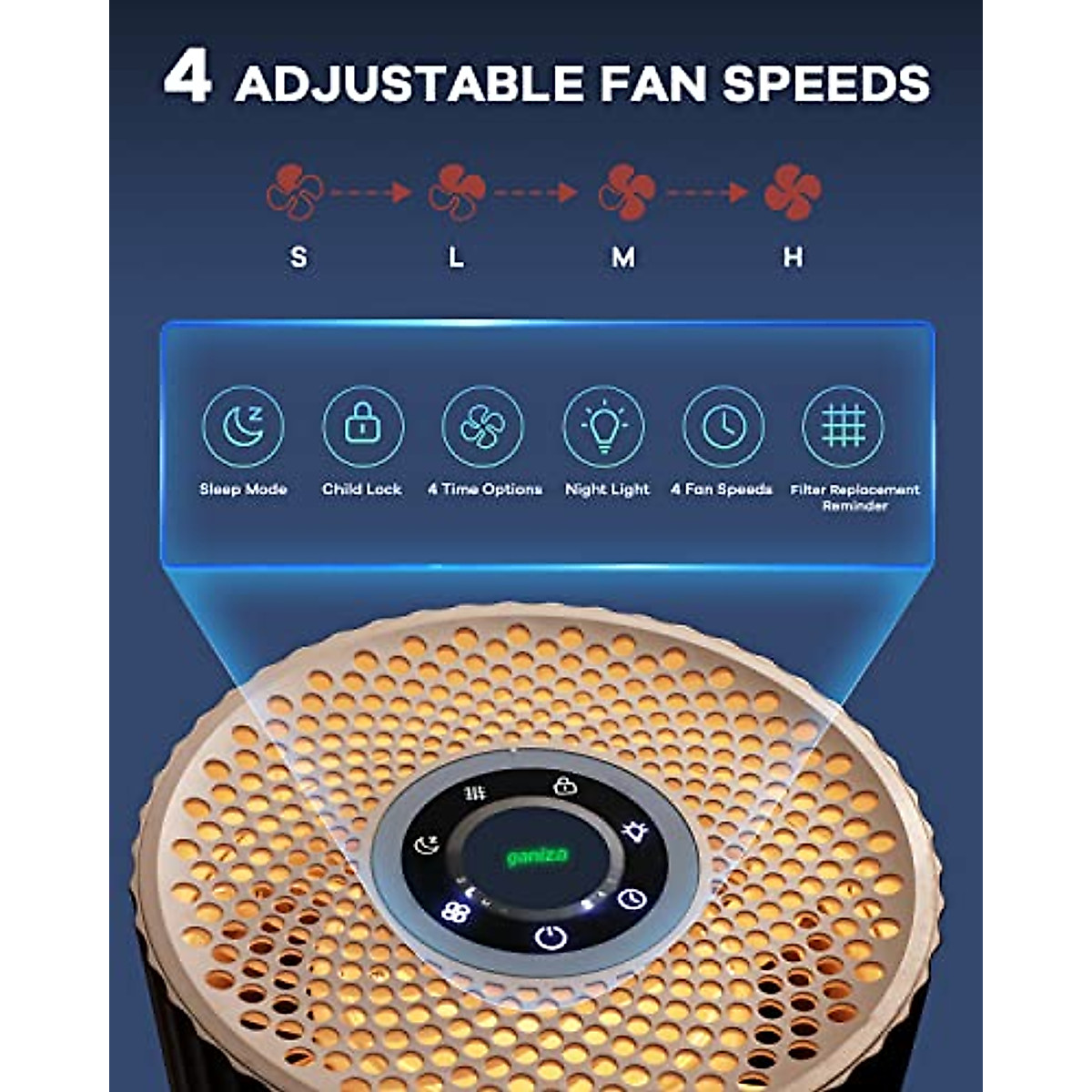 Ganiza Vacuum Lightweight Stick Vacuum for Home