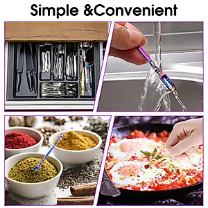 Gjinxi 10Pcs Mini Spoon Metal, Mini Dry Herbs Powder Scoop Metal Medicine Spoon Shovel Small Spoons for Spice Jars Salt, Mini Shovel Tableware Charms Pendants Alloy Spoon Pendant for Home Supplies