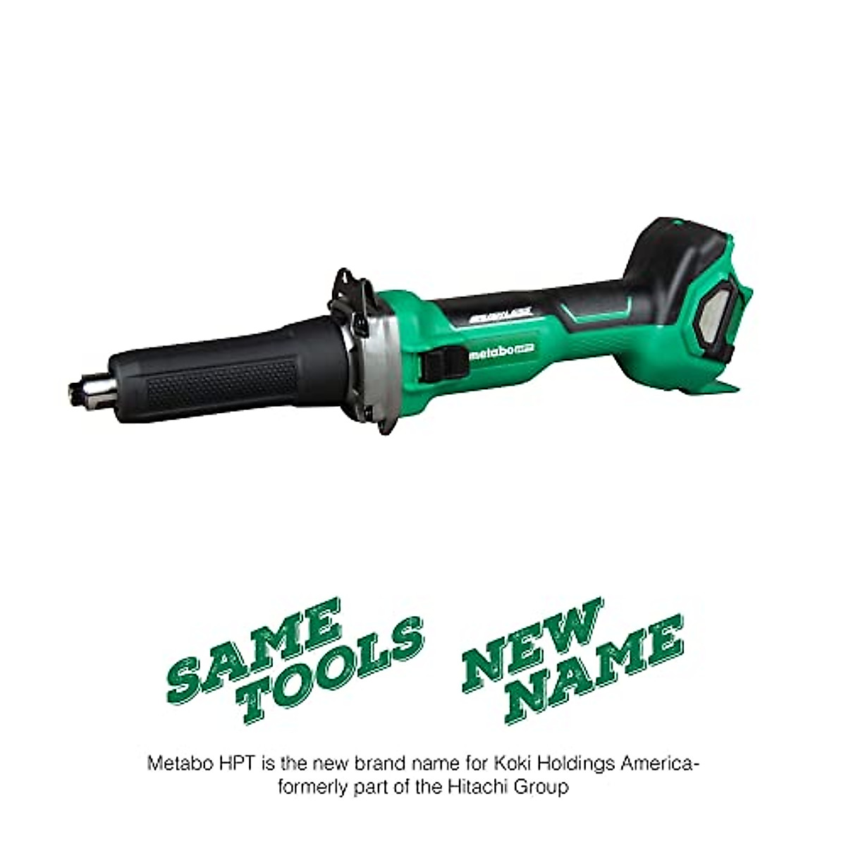 Metabo HPT 18V MultiVolt Cordless Die Grinder | Tool Only - No Battery | 2-Inch Wheel Diameter | Variable Speed | Slide Switch | GP18DAQ4