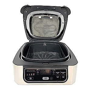 Ninja Foodi 5-in-1 Indoor Grill with 4-Quart Air Fryer with Roast, Bake, Dehydrate, and Cyclonic Grilling Technology, IG301A
