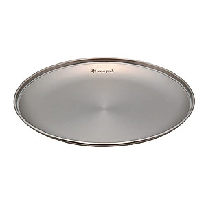 Snow Peak Tableware Plate, TW-034, Stainless Steel, Lightweight for Camping Everyday Use, Made in Japan, Lifetime Product Guarantee