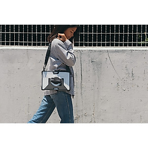 URBAN ARMOR GEAR UAG Adjustable & Detachable Shoulder Strap for Microsoft Surface Pro 11/10/9, Samsung Galaxy Tab S10 Ultra/S10 Plus, iPad Pro/iPad/iPad Air/iPad Mini Scout, Metropolis SE Case, Black