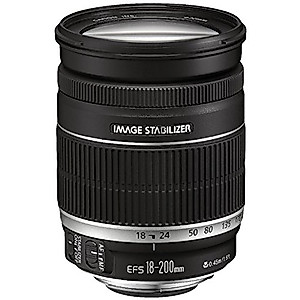 Canon EF-S 18-200mm f/3.5-5.6 IS Standard Zoom Lens for Canon DSLR Cameras - Grey Market non US Lens