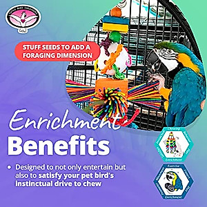 Super Bird Creations SB514 XL Willy Nilly Bird Toy, Large/XL Bird Size, 29" x 11"