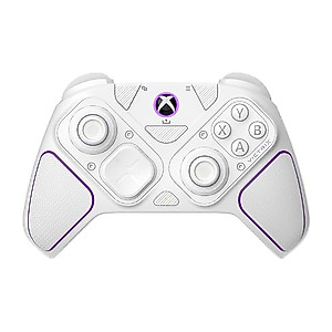 PDP Victrix Pro BFG Wireless Gaming Controller for Xbox Series X|Series S, Xbox One, and Windows 10/11, Dolby Atmos Audio, Remappable Buttons, Customizable Triggers/Paddles/D-Pad, PC App, White