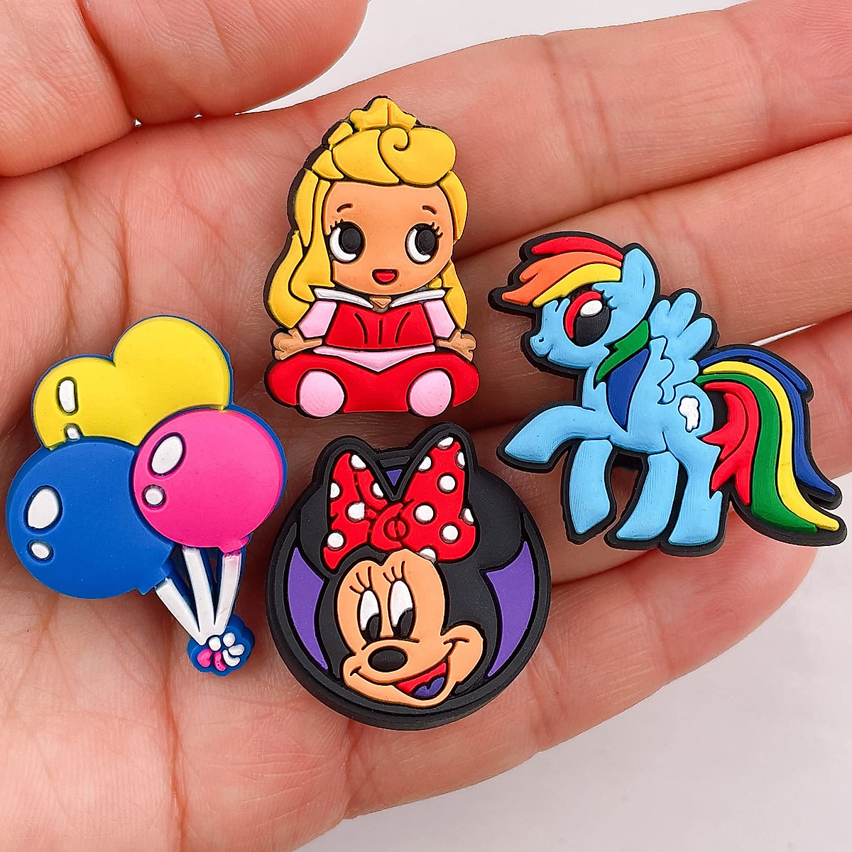 30 Pack Random Cartoon Anime Croc Charms Bulk Pins for Crock Boys Girls, Cute Cartoon Kids Toddler Croc Charms Bracelet Accessories for Wristband Decoration.