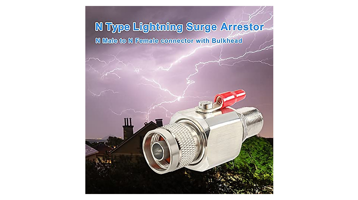 N Type Coaxial Lightning Arrestor 50 Ohm for 2.4GHz & 5GHz Signals