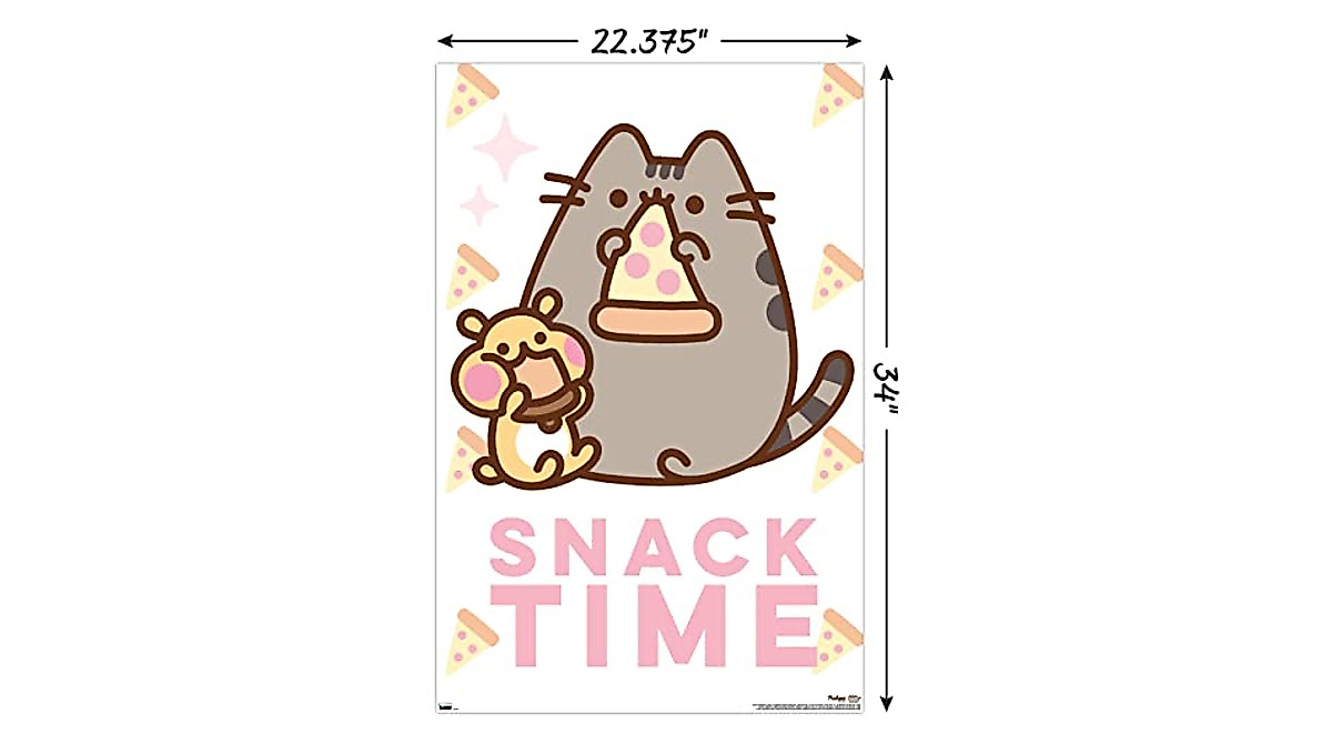 Pusheen Snack Time Wall Poster - Vibrant 22.375x34 Inches for Home