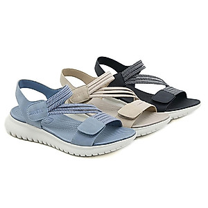 YUANBAO Women Comfortable Sandals Casual Wedge Sandals Orthotic Walking Sandals Waterproof Lightweight Summer Outdoor Shoes for Water, Hiking, Sports, Beach, Swim, Travel
