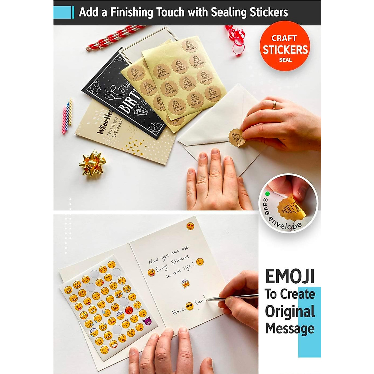 60 Happy Birthday Cards Assortment - Bday Cards in Bulk - 5x7 Assorted Variety Box Set Pack Unique Designs with Envelopes - Birthday Card for Men Women Kids - for Office - Greeting Message Inside