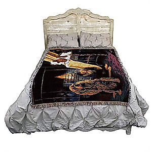 Pure Country Weavers Cavalier King Charles Spaniel Blanket by Robert May - Gift for Dog Lovers - Tapestry Throw Woven from Cotton - Made in The USA (72x54)