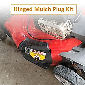 Karbay 987-02516A Hinged Mulching Plug Assembly-Replacement Part 987-02516, Compatible with Troy-Bilt, Cub Cadet, Yard Machines, and Other Top Models Mower