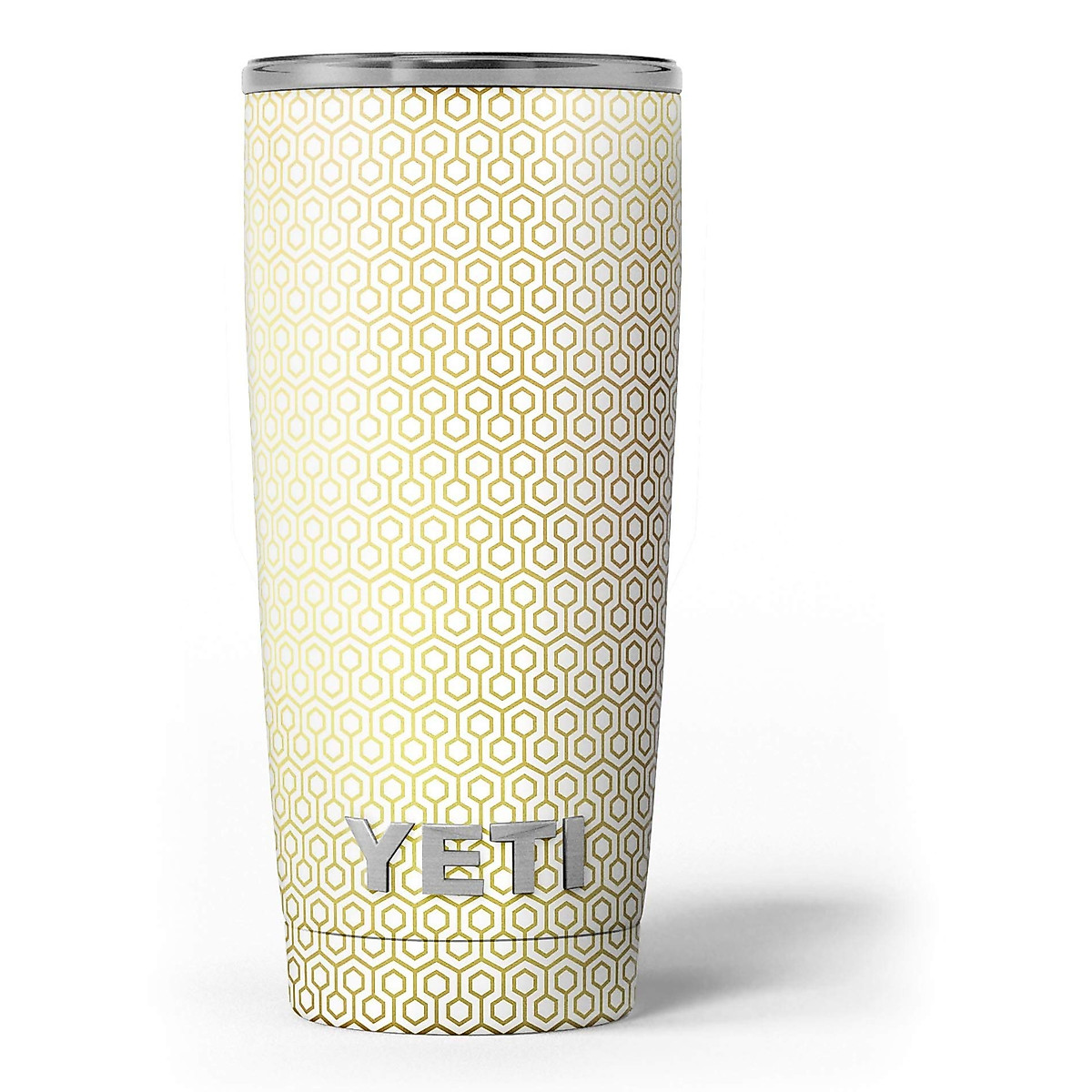 Design Skinz The Golden Honeycomb Pattern - Skin Decal Vinyl Wrap Kit compatible with the Yeti Rambler Cooler Tumbler Cups