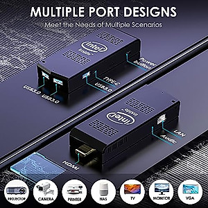 [1TB Stick PC] Mini PC Stick Windows 11 Pro,Intel Compute Stick Equipped 1TB SSD M.2 SATA 3 Storage 8GB RAM,Celeron N4020,Support Type-c PD,Auto Power on,Home/Business Small Computer