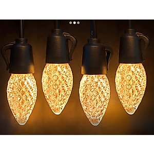 LED Outdoor String Lights With Remote Control, RGBW Patio Smart Warm Light with 20 Clear Bulbs for Patio Decorative Garden Holiday Indoor Wedding Home Decorating, Christmas Wedding Holiday Lights