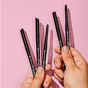 essence | 5-Pack Black Longlasting Eyeliner Pencil | Water-Resistant & Applies Smoothly & Evenly | Retractable | Vegan & Paraben Free | Cruelty Free