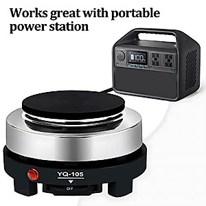 Artilife 500W Small Electric Hot Plate, Multi-Function Portable Stove Kitchen Cooktop Electric Heater for Home 110V