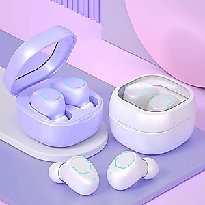 MUDUH Bluetooth Earbuds in-Ear Wireless Headphones with Char-ging Case, Deep Bass Noise Cancelling, Built in Microphone, 5H Using Time, Sweat Proof Sports Earphones