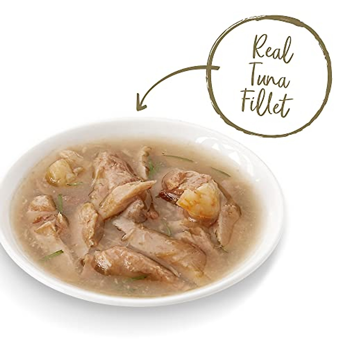 Applaws Natural Wet Cat Food, 18 Pack, Limited Ingredient Food for Cats, Tuna Flakes with Shrimp in Gravy, 2.12oz Pots