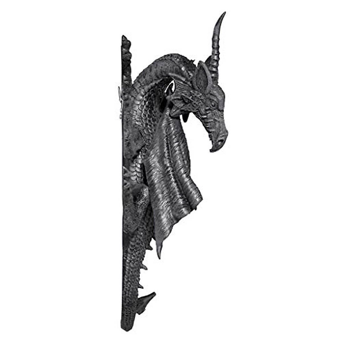 Design Toscano Horned Dragon of Devonshire Wall Sculpture 13 Inch, Single