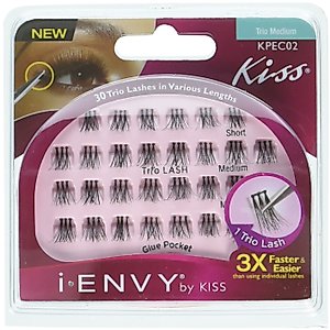 Kiss I Envy Trio Medium 30 Trio Lashes (3 Pack)