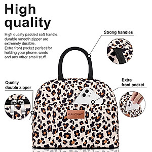 BALORAY Lunch Bag Women Men, Double Deck Lunch Box Insulated Lunch Bag for Adults Work Office Picnic, Leakproof Cooler Bag with Adjustable Shoulder Strap