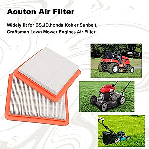 Aouton 17211-ZL8-003 17211-ZL8-023 Air Filter for Honda Gc135 Gcv135 Gc160 Gcv160 Gc190 Gcv135 Gcv190 Kohler XT149 XT173 XT650 XT675 Troy-Bilt Push Lawn Mower Air Cleaner (2PCS)
