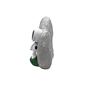 BACKYARD GLORY Peanuts Snoopy and Woodstock It's Good to Have a Friend Everyday Outdoor Garden Rock 4 inches, Tall, Officially Licensed Peanuts Product