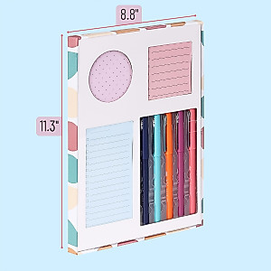 Mr. Pen Sticky Note Gift Box - 305 Pcs, Pastel Colors - Round, Square & Mini List Sticky Notes