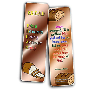 Christian Gospel Bookmarks for Kids (12 Pack) - Collection of Inspirational Bible Verses for Kids - Church Memory Verse Sunday School Rewards - Christian Stocking Stuffers Birthday Assorted Bulk Pack