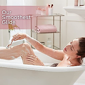 Schick Hydro Silk Moisturizing Razor for women, with premium Rose Gold Metal handle and 9 Cartridge Refills
