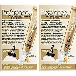 L'Oreal Paris Superior Preference Fade-Defying + Shine Permanent Hair Color, 5A Medium Ash Brown, Pack of 2, Hair Dye