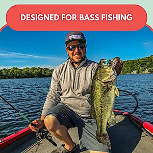 Tailored Tackle Bass Fishing Baitcasting Combo 7 Ft 2 -Piece | Casting Rods Power: Med. Heavy Fast Action | 7 BB Baitcast Reels Gear Ratio - 6.3:1 | Baitcaster Pole (Right Handed Baitcaster)