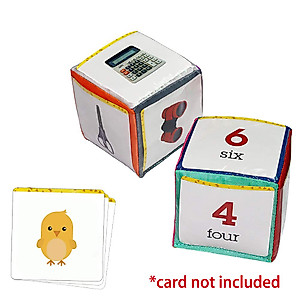 EAMAY Playing Game Dice Soft Foam Cubes, Set of 2 Learn Pocket Cubes, Ages 3 Years and Up.