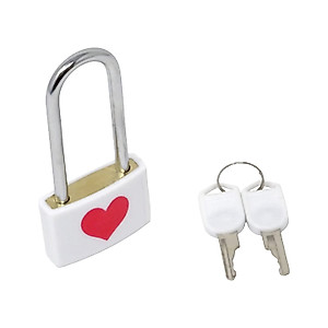Honbay Red Love Lock Padlock with Keys