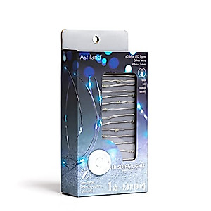 Ashland Michaels 40ct. Blue Silver Wire LED String Lights