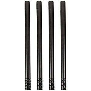 LOGOFUN 4pcs Halloween Witch Broom Sticks Plastic Broom Sticks Witch Broom Replacement Pole for Halloween Cosplay Costume Accessories