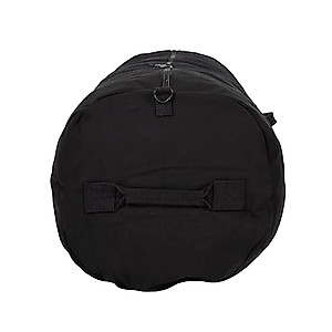 Stansport Zippered Canvas Deluxe Duffel Bag - Black (1233)