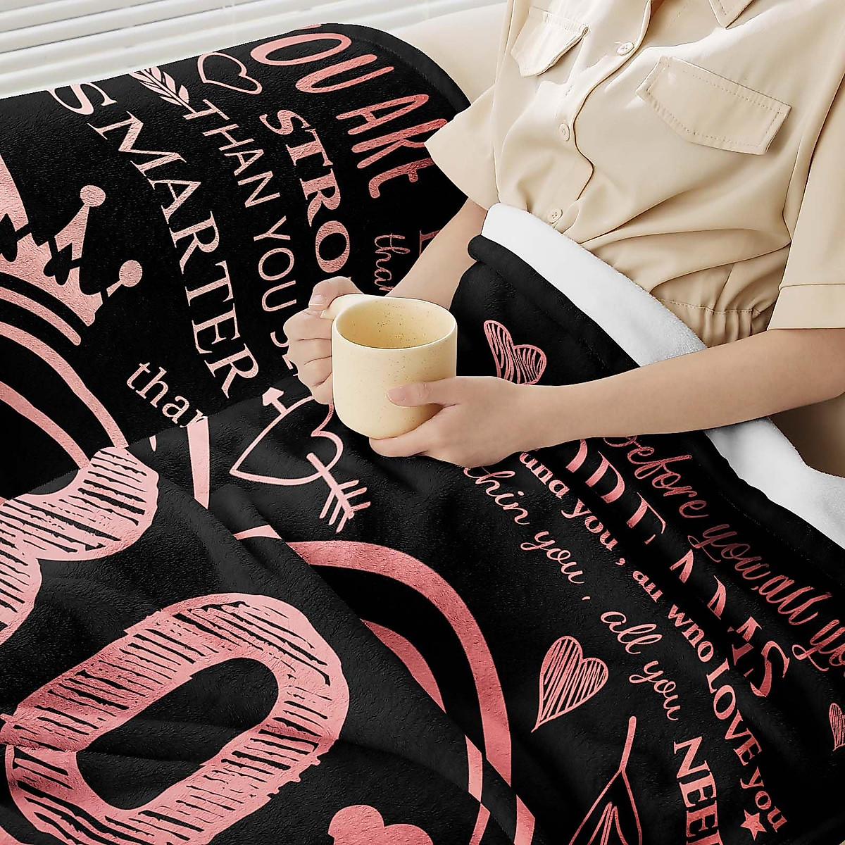 HAINANBOY 30th Birthday Blanket for Her, Polyester, Blackpink, 60x50 in, Lightweight, Perfect 30 Year Old Gifts for Women