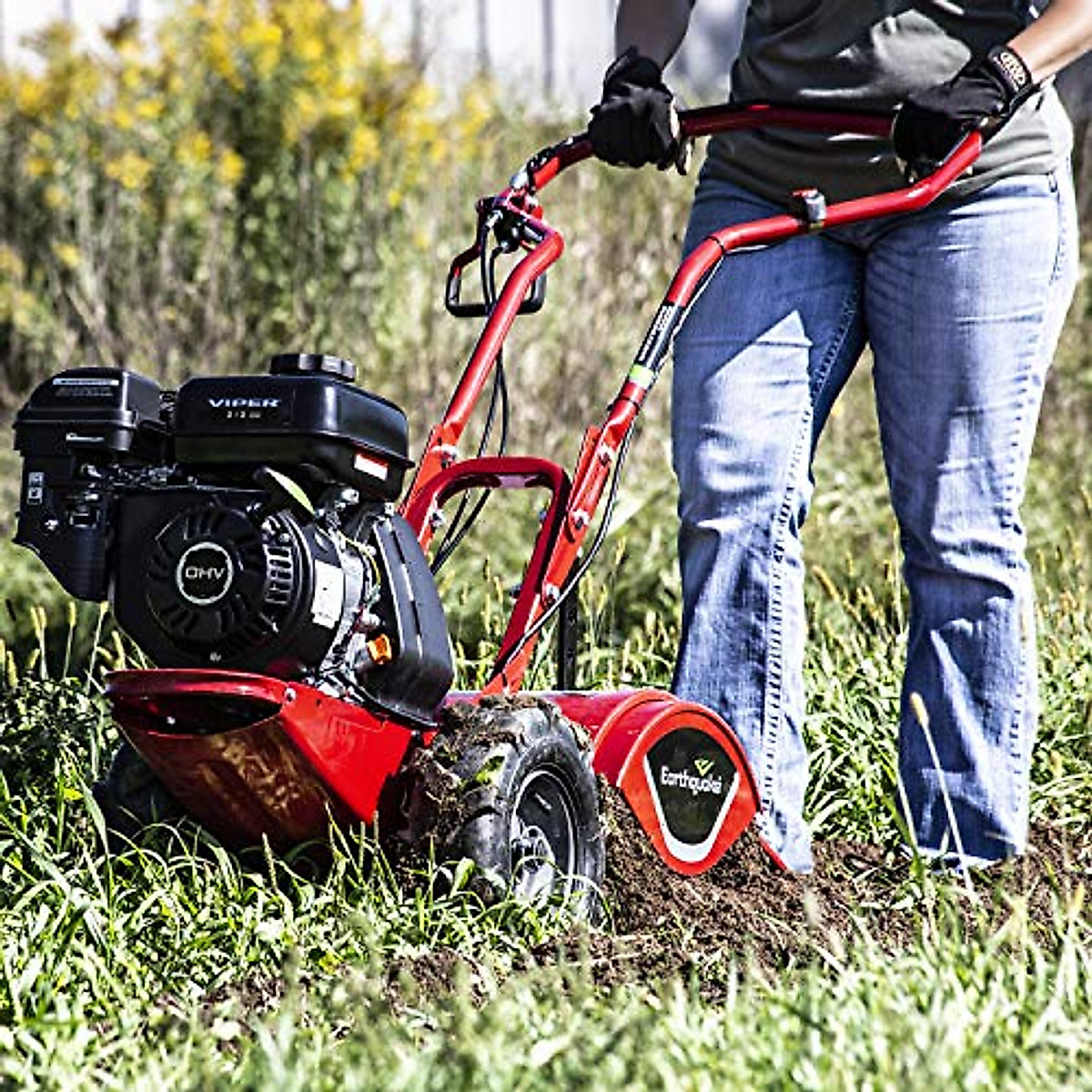 Earthquake® 33970 Victory™ Rear Tine Tiller, Powerful 212cc 4-Cycle Viper™ Engine