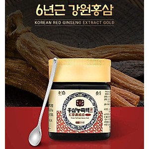 Gangwoninsam] Korean Red Ginseng Extract Gold 120g / 4.23 fl. oz – Contains 100% Pure Korean 6-Year-Old Red Ginseng Root Extract