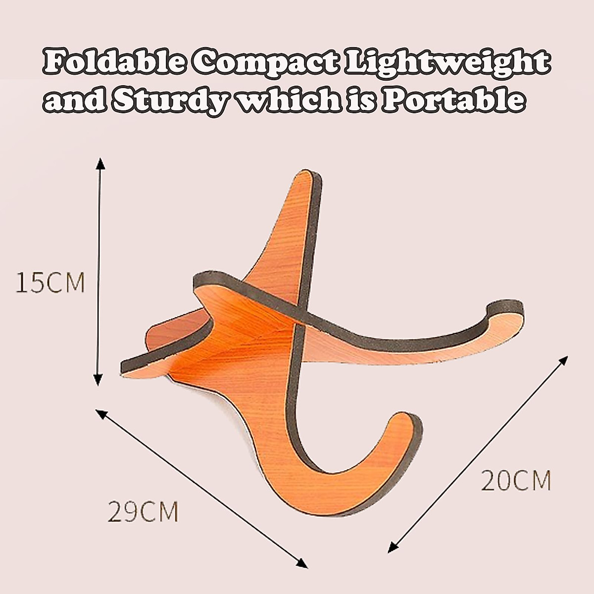 Wood Ukulele Stand,Instrument Stand,Folding Portable Stand for Mandolins&Violins&Banjo,Perfect stability for the smaller Music Instrument
