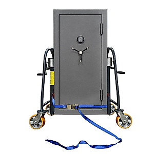 Manual Furniture and Crate Mover (Set of 2) with PU Swivel Casters - Safe and Easy Lifting -1320 lbs Capacity, Machinery Mover Pake Handling Tools Brand (PU on Steel Caster)
