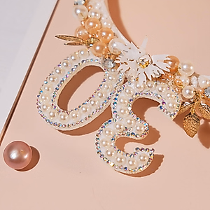 PartyforU 30th Birthday Headband - Handmade 30th Birthday Hairdband with Flowers for Women Fabulous Party Happy Birthday Gift Photo Shoot