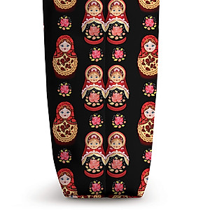 Matryoshka Russian Doll Nesting Doll Toy Black Background Tote Bag