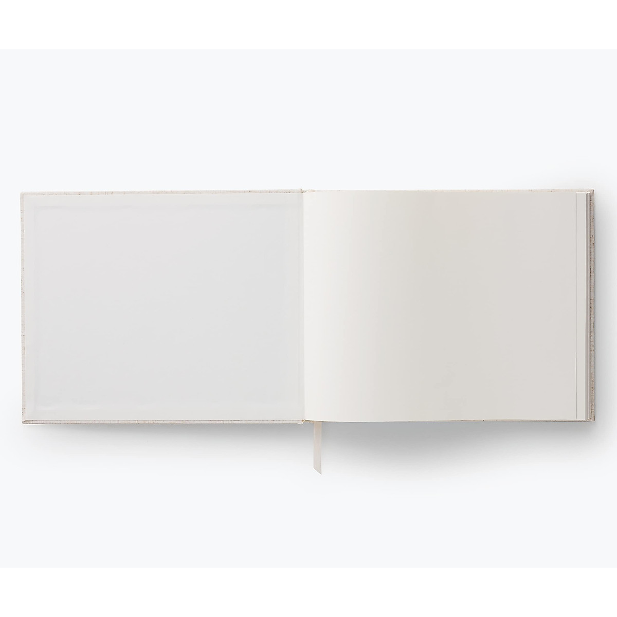 RIFLE PAPER CO. Wildwood Embroidered Fabric Guest Book | Hard Cover Wrapped in Book Cloth & Grosgrain Ribbon Bookmark, (Lay-Flat Binding, 144 Ruled Pages with Metallic Gold Ink, 8" L x 5.75" W)