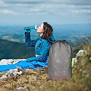 FAVOMOTO Ultralight Nylon Mesh Bags Sleeping Bag Ditty Sacks Clothes Storage Organizer for Travel Camp Home College Dorm Dirty Cloth 22.40X14.54X0.39in