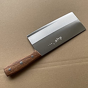 8Inch CHINESE CHEF'S KNIFE HEAVY DUTY VEGETABLE MEAT CLEAVER With Wood Handle