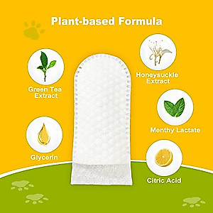 DR.EASY Breath Freshener Dental Finger Wipes 80ct for Dog & Cat, Help Wipe Away Plaque&Tartar, No Added Harsh Chemicals No Brush Formula